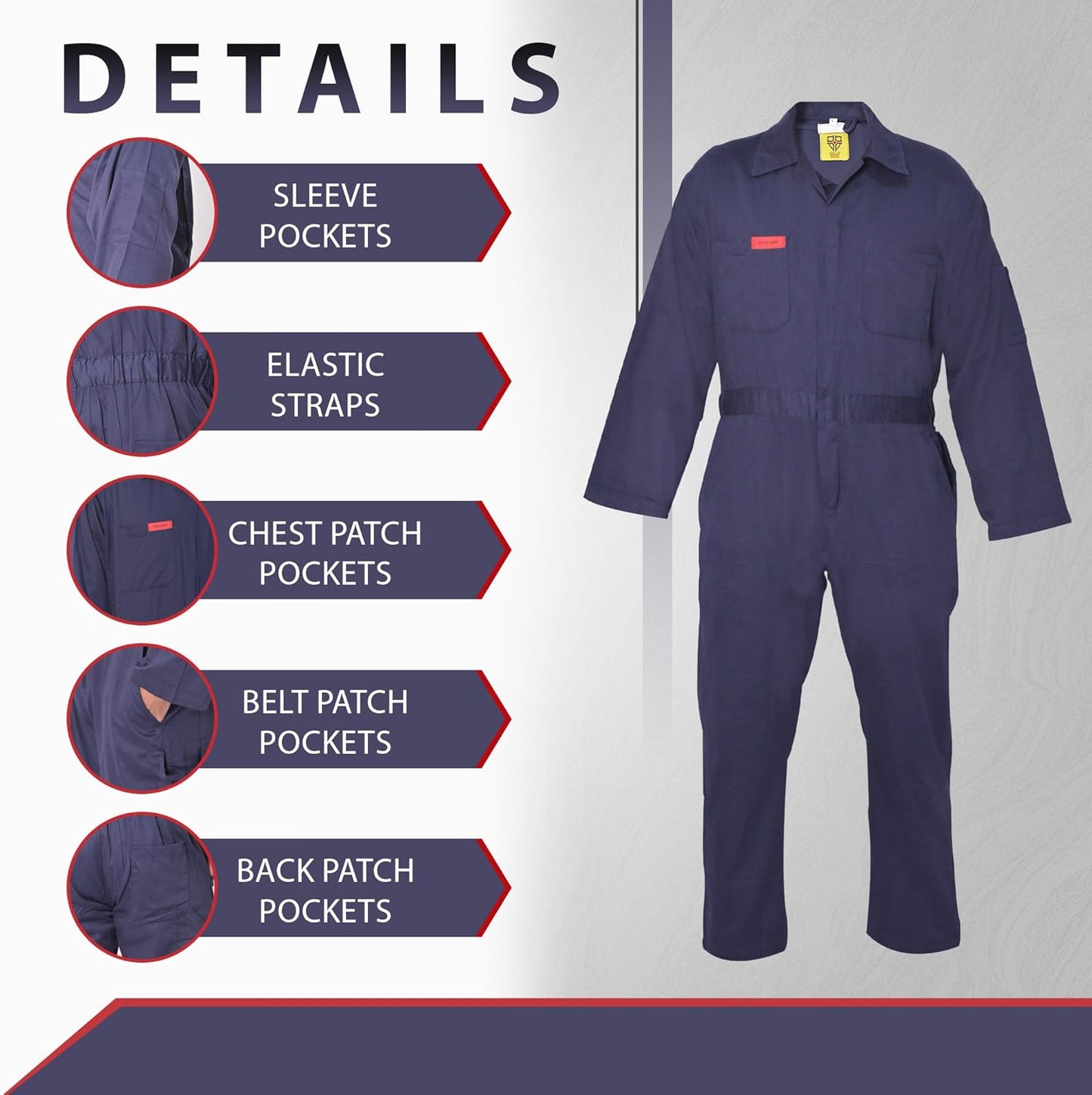 General Purpose Workman Overall (100% Cotton) – Sam Associates